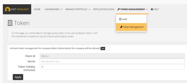 CAST HIGHLIGHT - API / CLI - How to Enable Token Authentication? – CAST